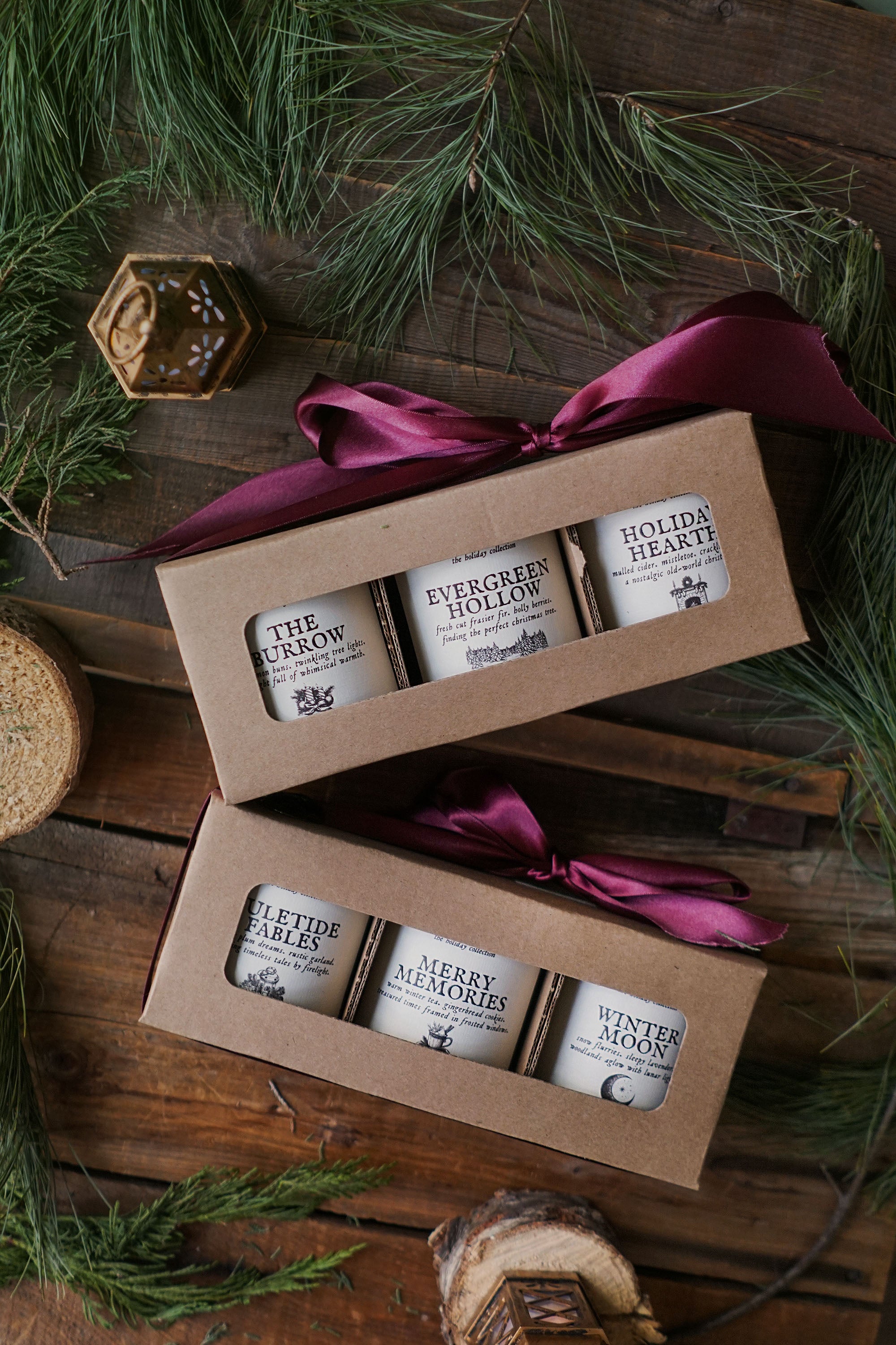 Holiday Candle Trios – Amber & Oak